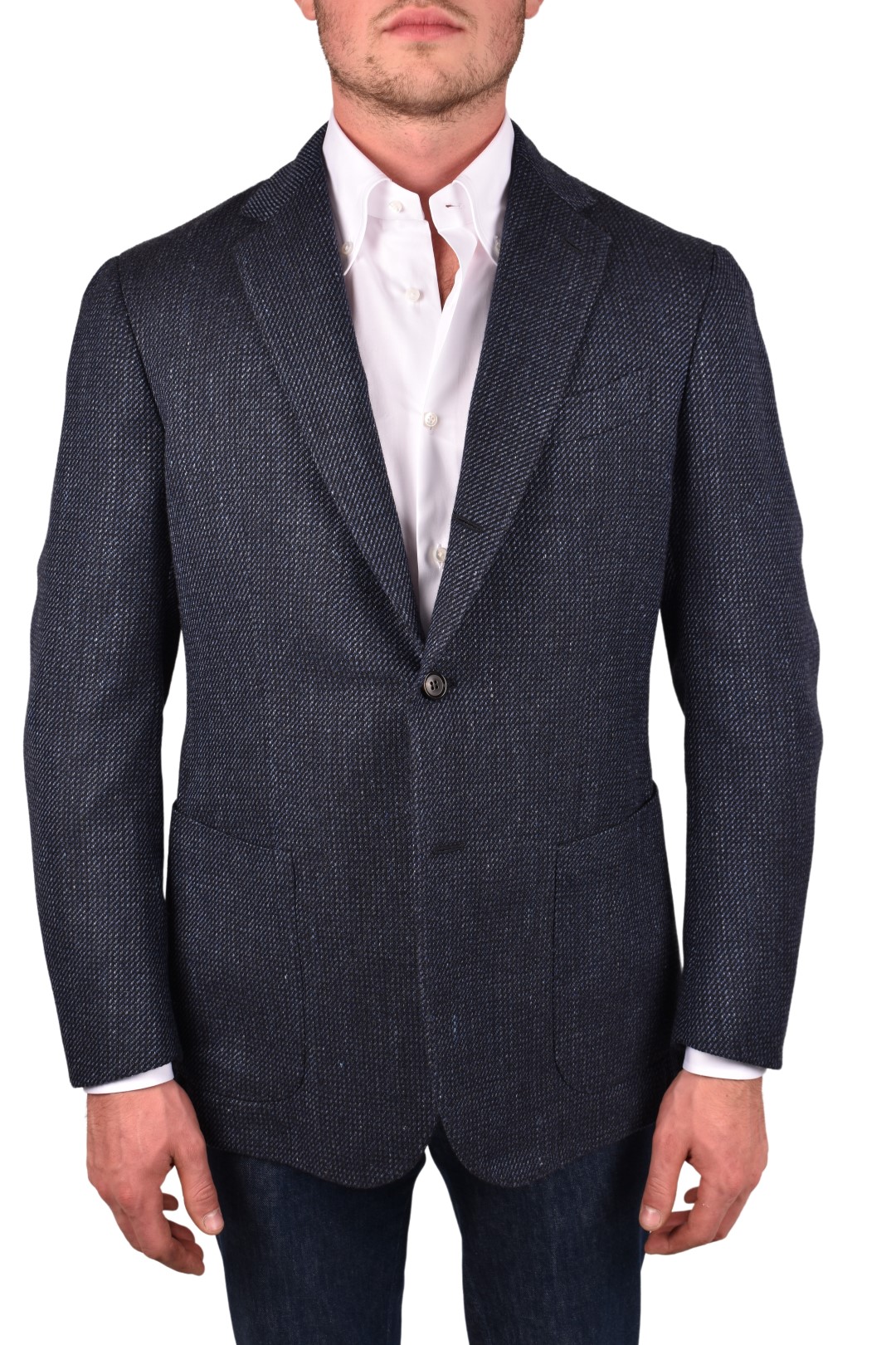 STILE LATINO wool silk linen cashmere blazer - Time for Moda
