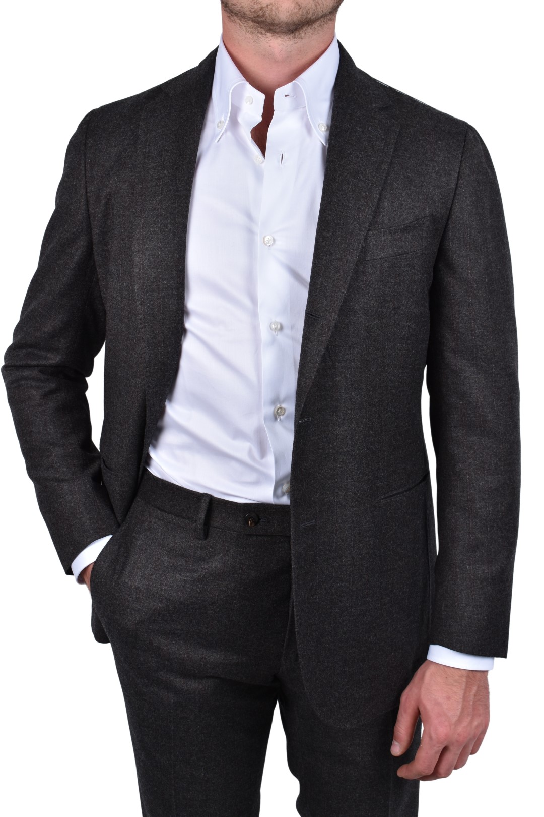STILE LATINO flannel wool cashmere suit - Time for Moda