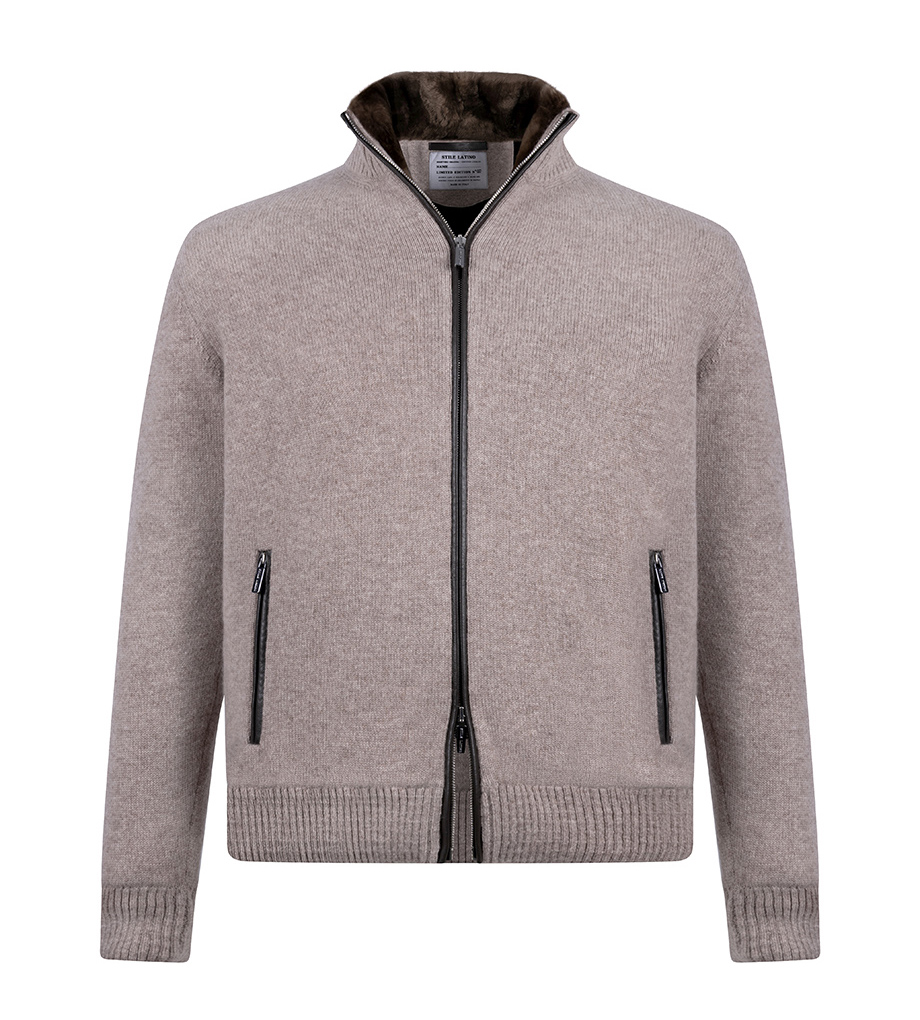 STILE LATINO cashmere bomber jacket - Time for Moda